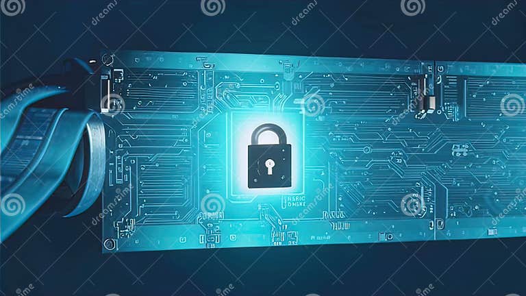 Concept of Secure Connection or Cyber Security Service, Security Lock ...
