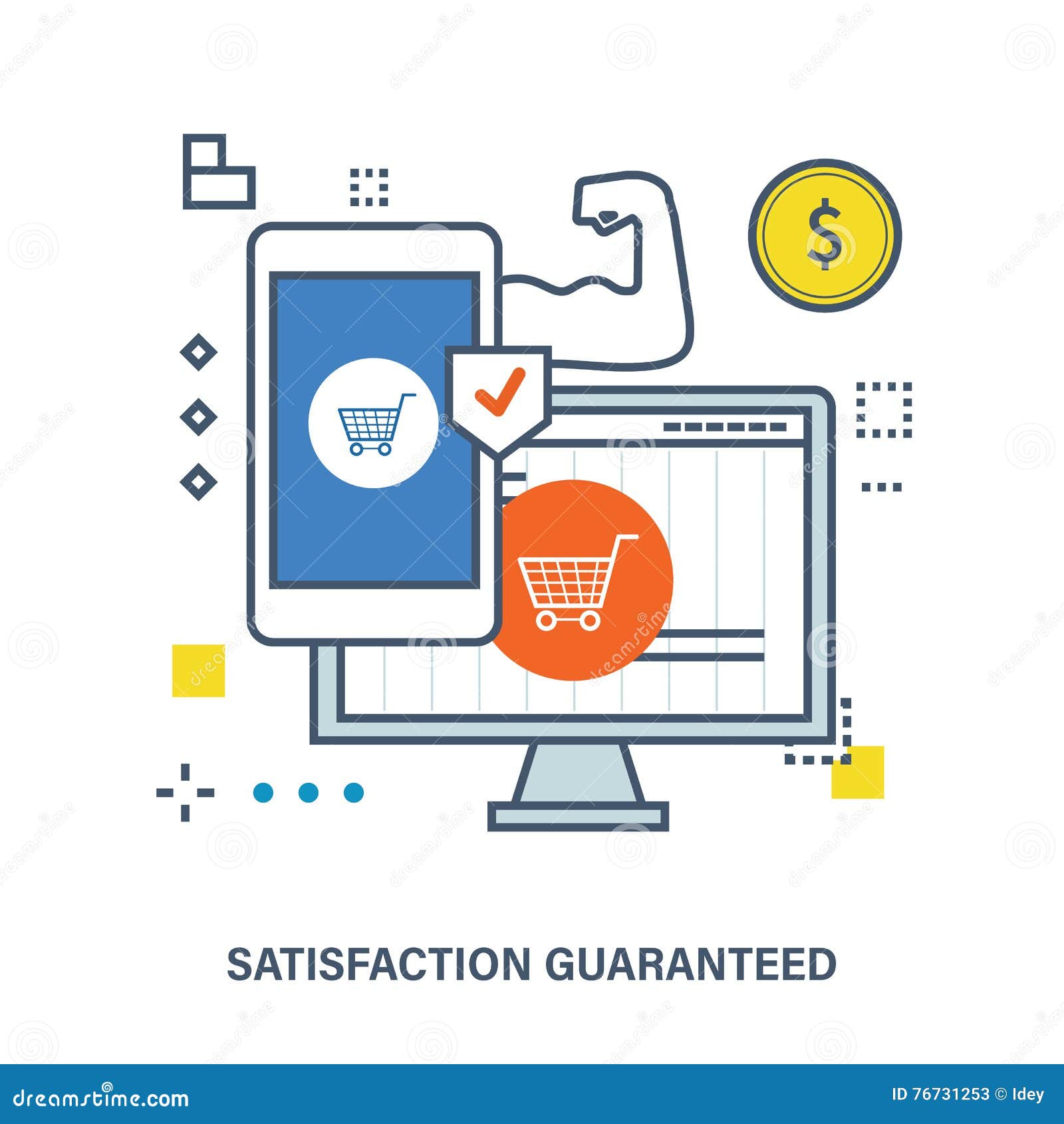 Concept of Secure Transaction and Protection. Stock Vector ...