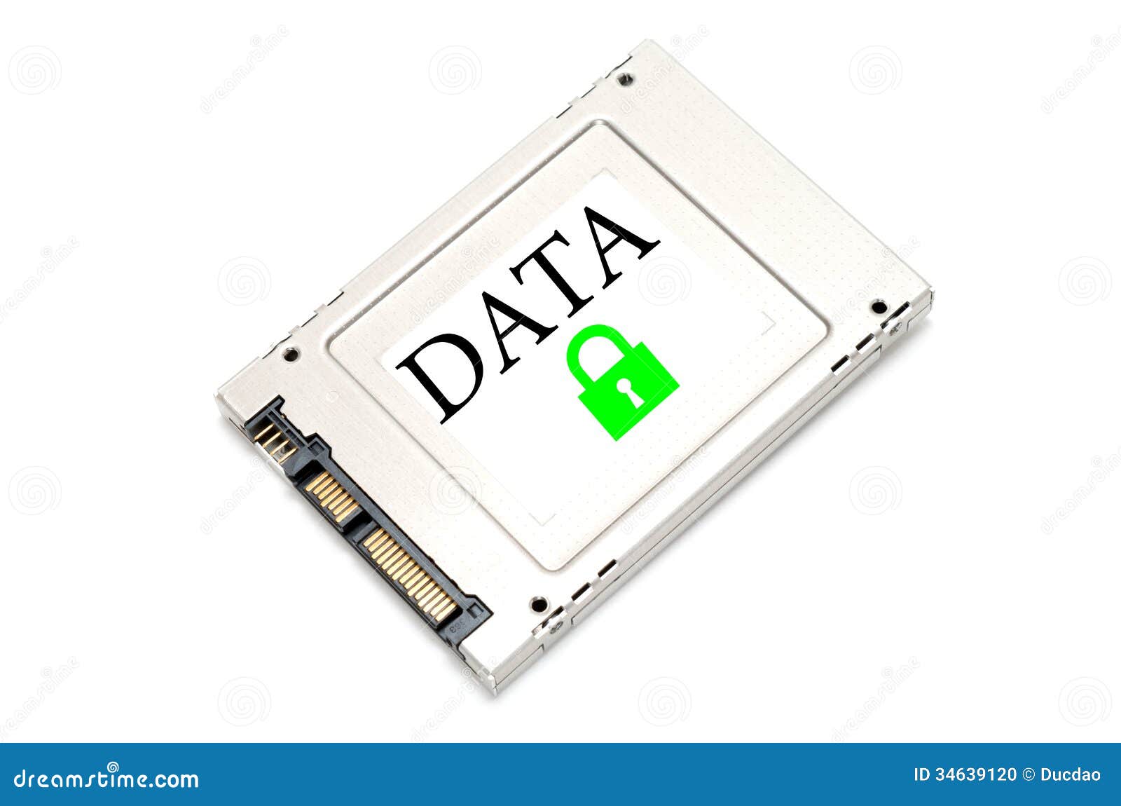 Concept secured data drive stock photo. Image of flash - 34639120
