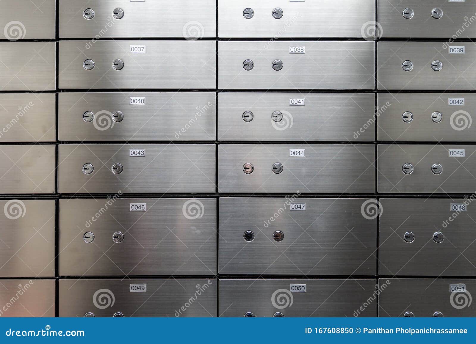 Metal safe box panel wall. stock photo. Image of access - 167608850