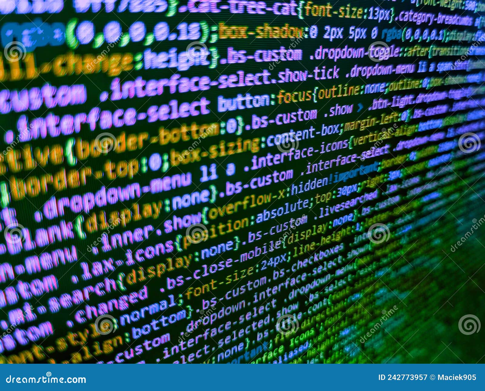 Concept Of Security Programming And Hacking Deep Decryption And Encryption Vignette Light And