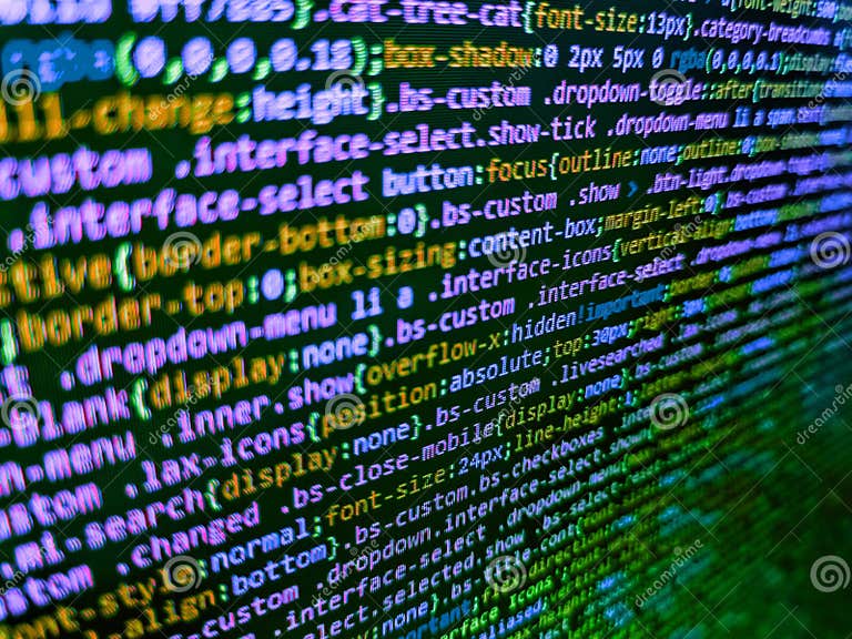 Concept of Security, Programming and Hacking, Deep Decryption and Encryption. Vignette Light and ...