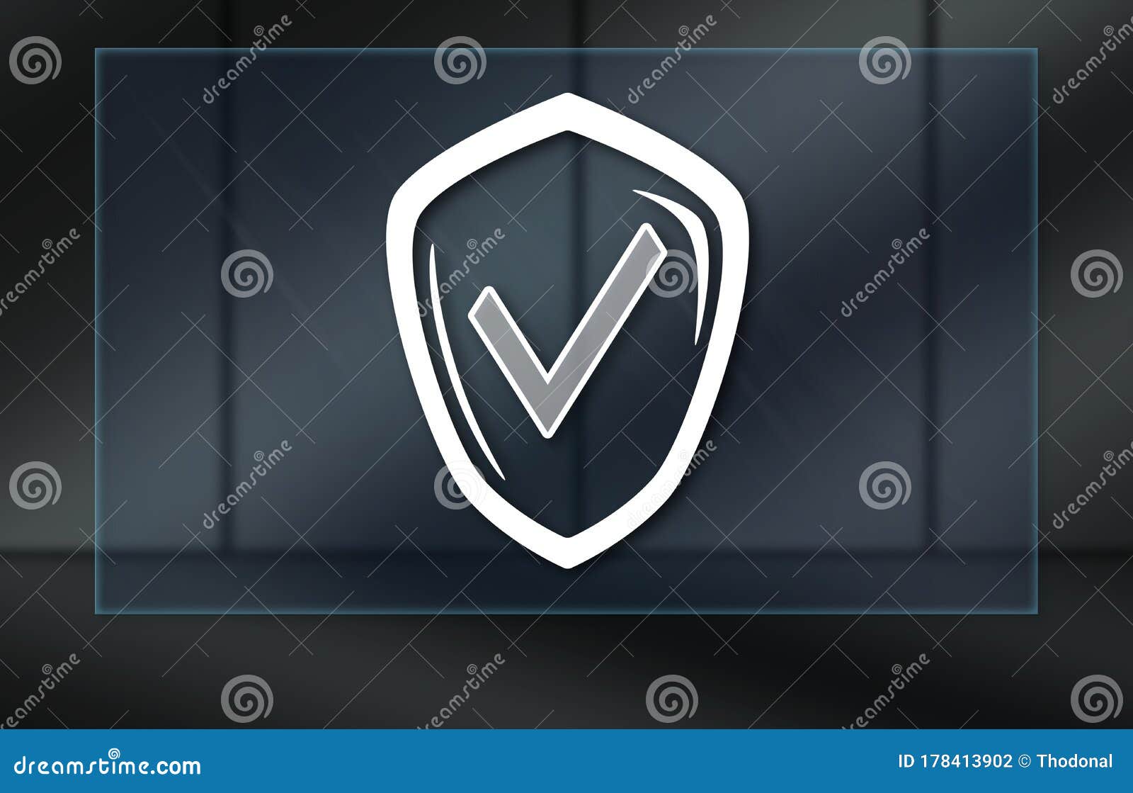 Concept of Security Validation Stock Illustration - Illustration of ...