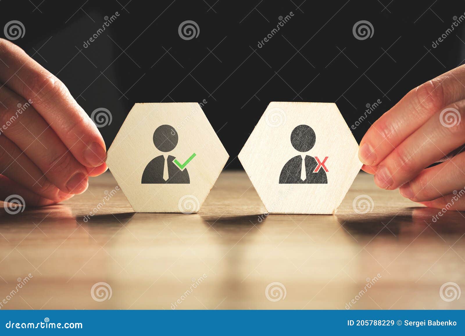 The Concept of Selecting Qualified Candidates for the Job Stock Image ...
