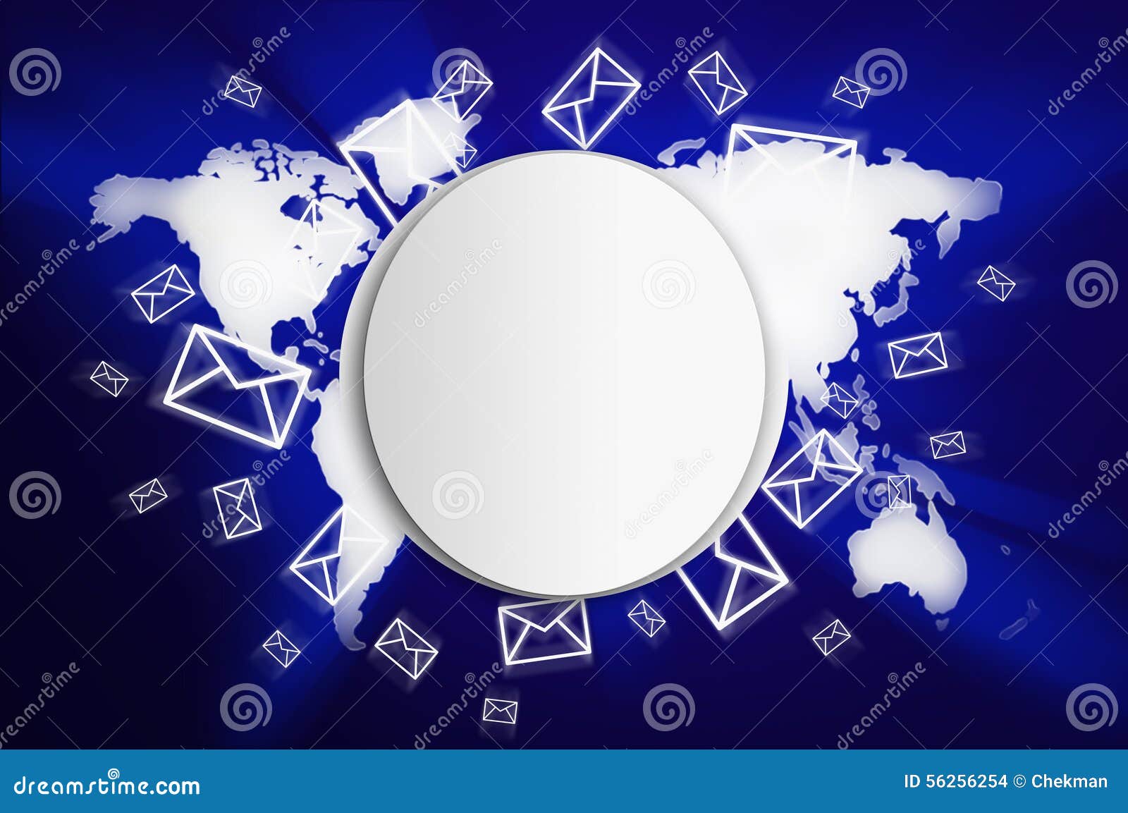 The Concept of Sending Messages Stock Illustration - Illustration of ...