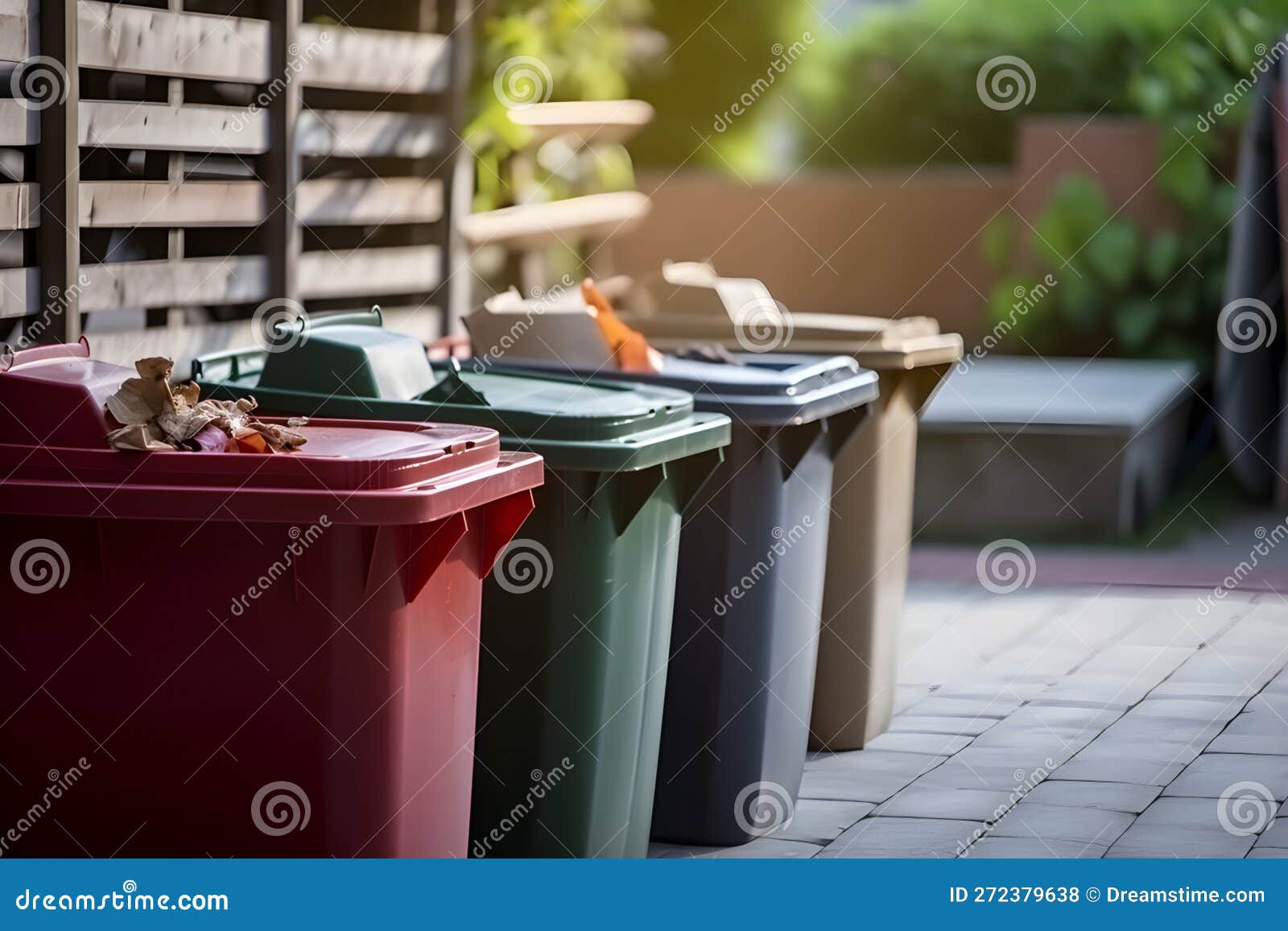 Concept of Separate Garbage in the Apartment. General and Recyclable ...