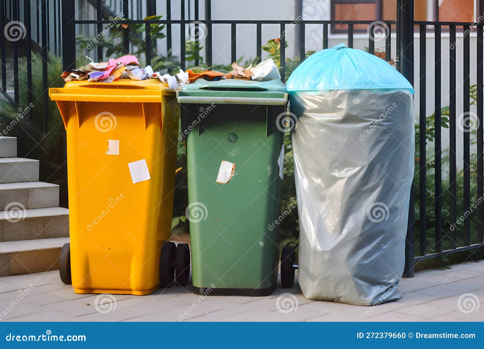 Concept of Separate Garbage in the Apartment. General and Recyclable ...