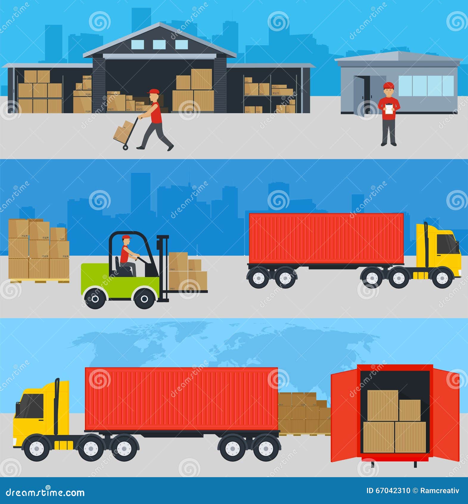 Concept of Services Delivery Goods, Loading and Unloading of Goo Stock ...