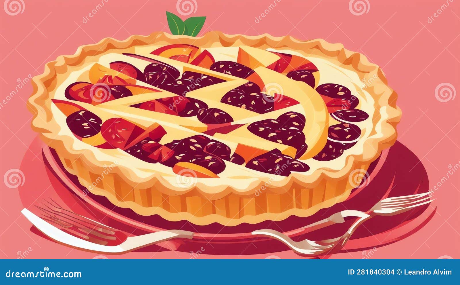 Serving Sweetness a Dynamic Vector Art of a Pie Server on National ...