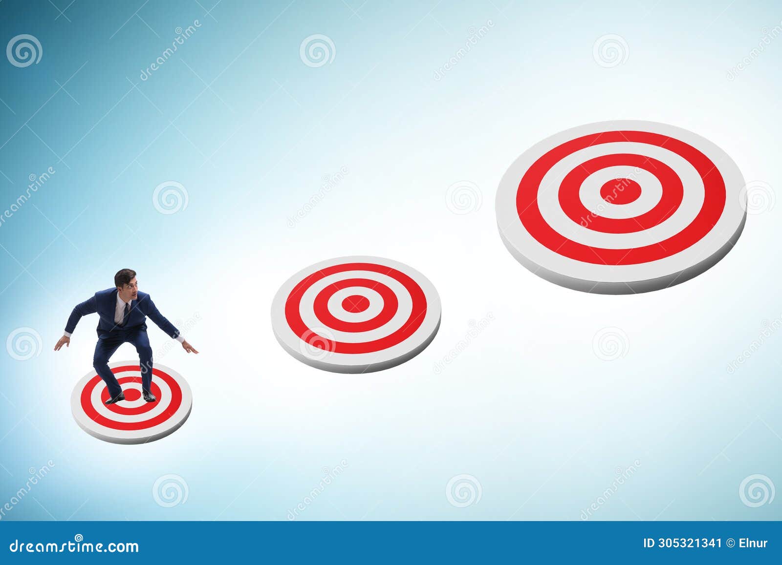 Concept of Setting and Achieving Business Objectives Stock Image ...