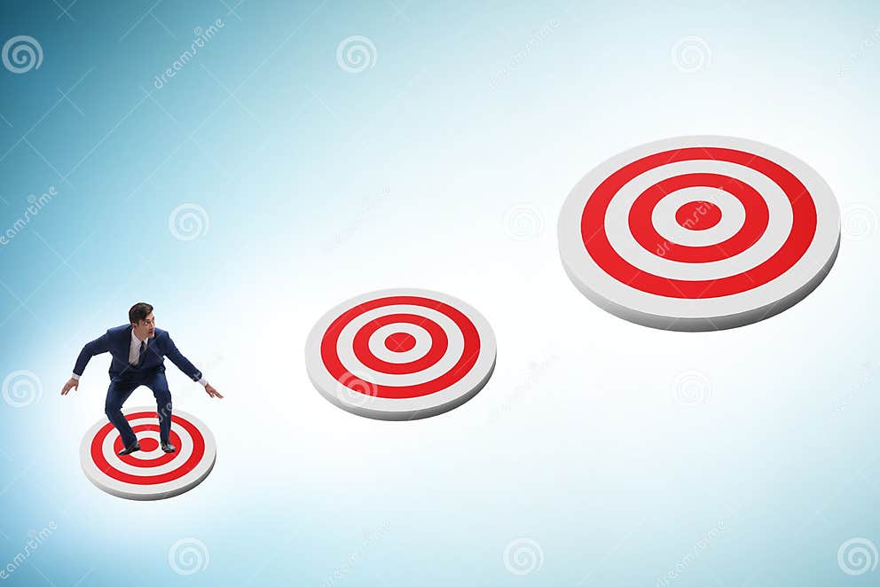 Concept of Setting and Achieving Business Objectives Stock Image ...