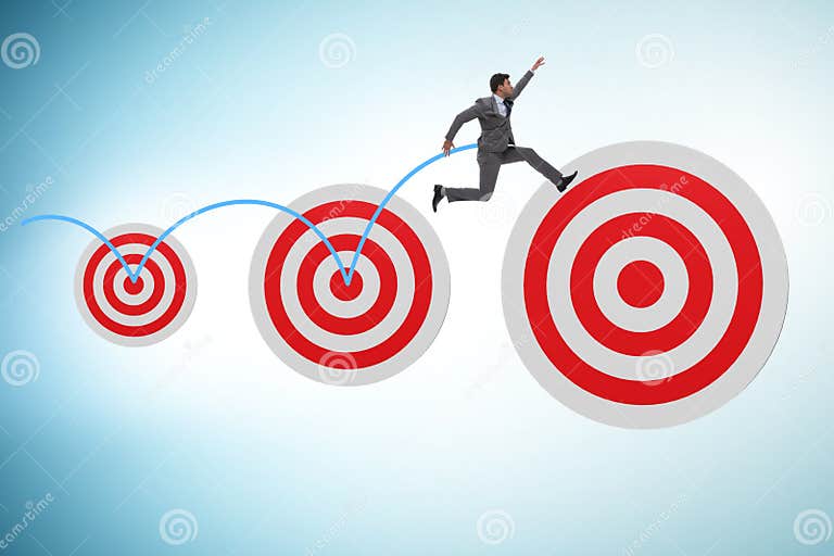 Concept of Setting and Achieving Business Objectives Stock Photo ...