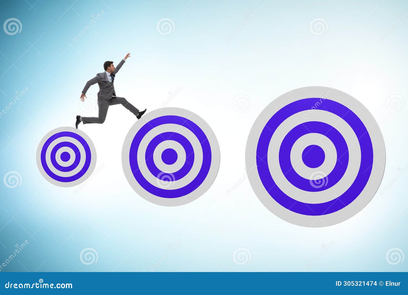 Concept of Setting and Achieving Business Objectives Stock Photo ...