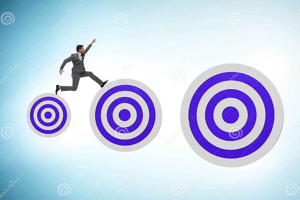 Concept of Setting and Achieving Business Objectives Stock Photo ...