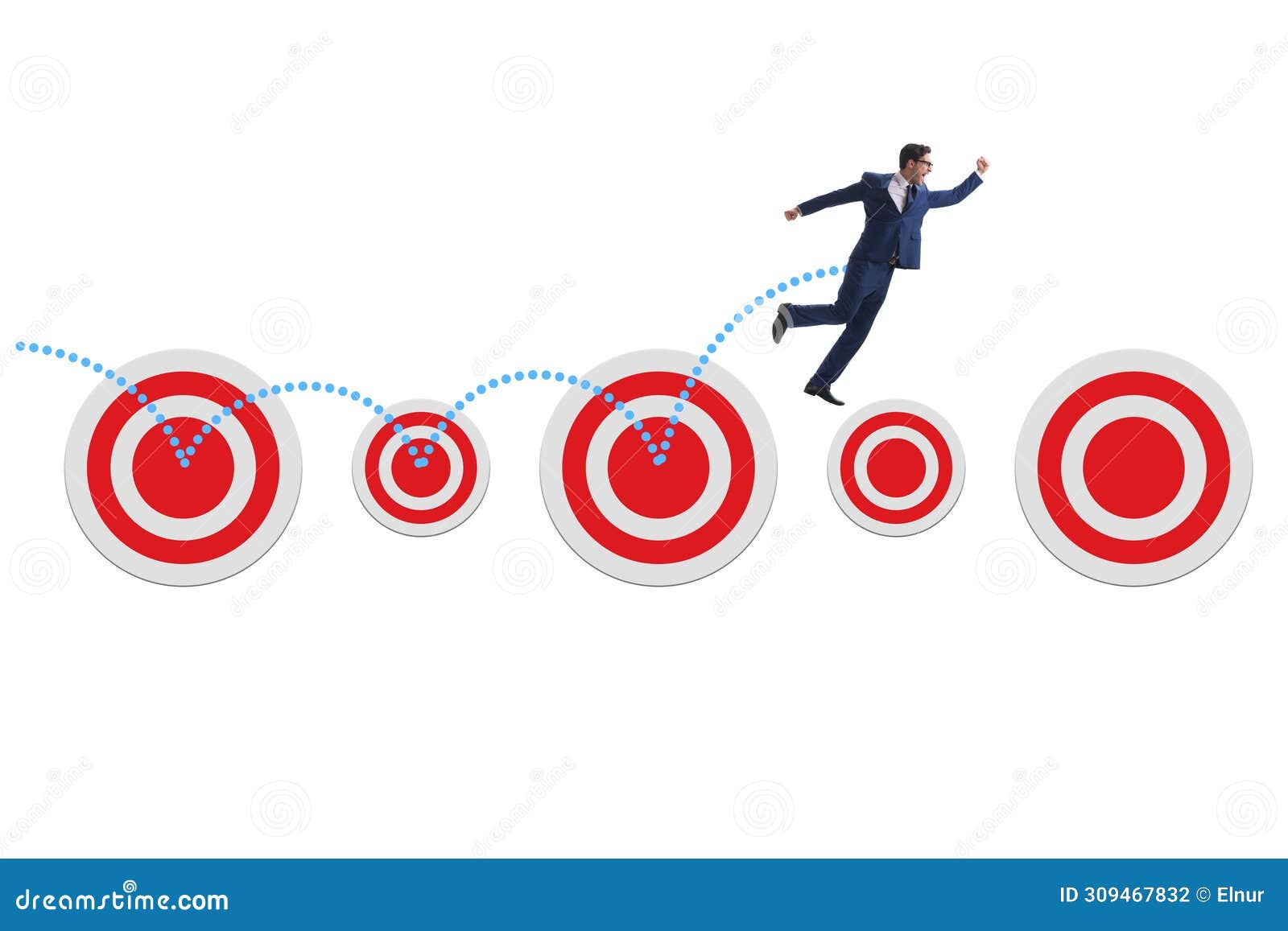 Concept of Setting and Achieving Business Objectives Stock Photo ...