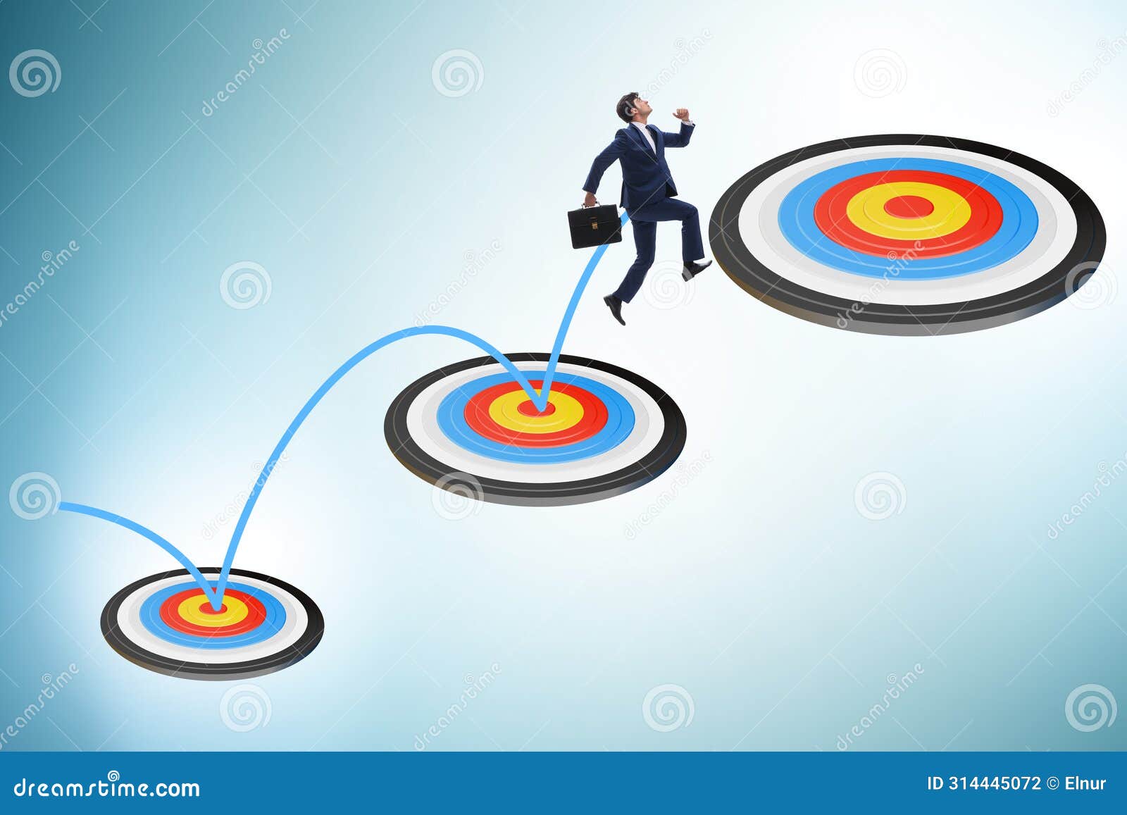 Concept of Setting and Achieving Business Objectives Stock Photo ...