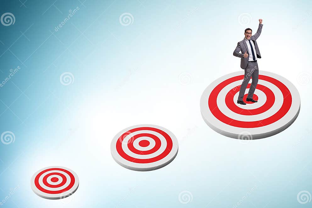 Concept of Setting and Achieving Business Objectives Stock Photo ...