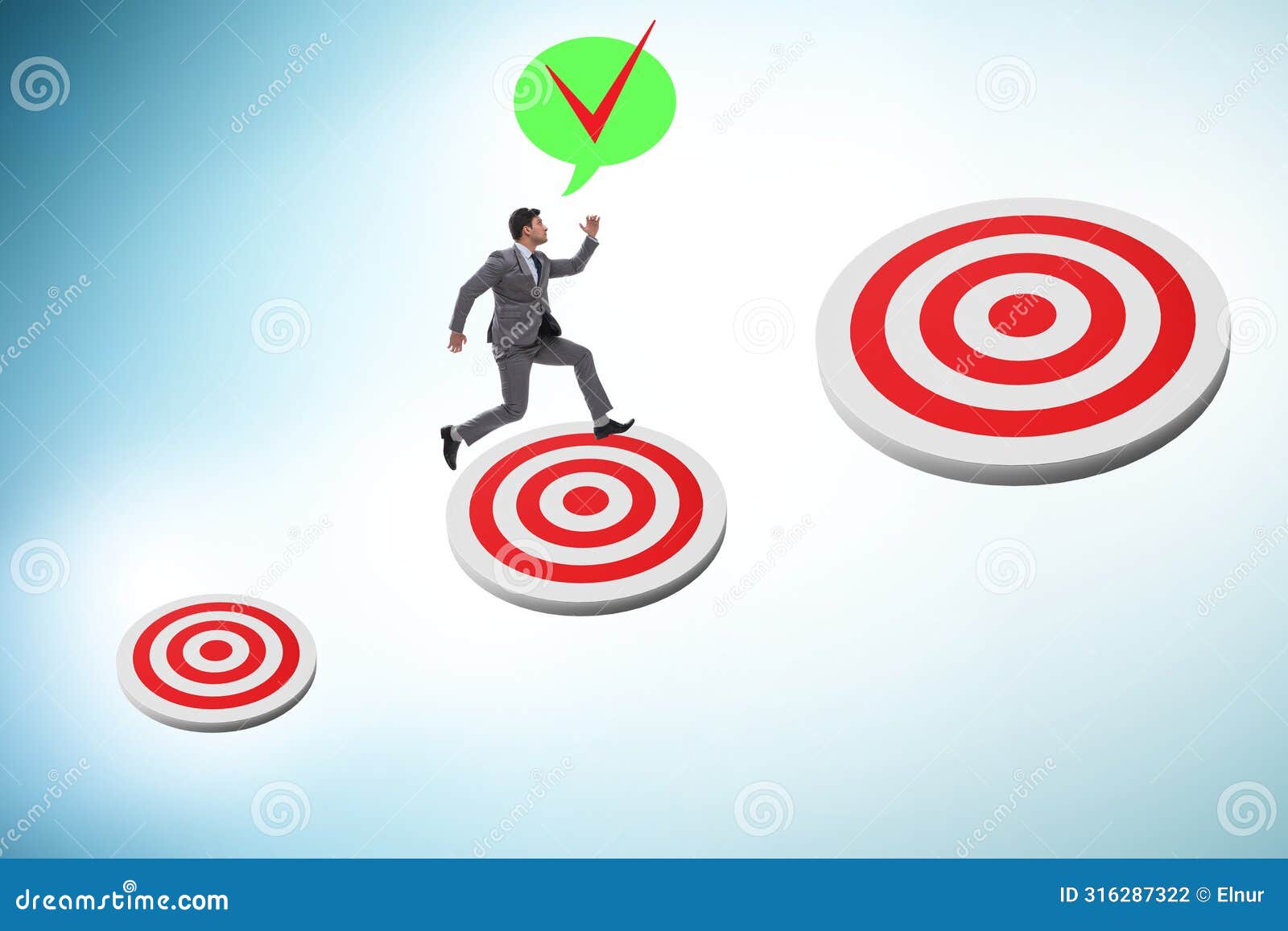 Concept of Setting and Achieving Business Objectives Stock Photo ...
