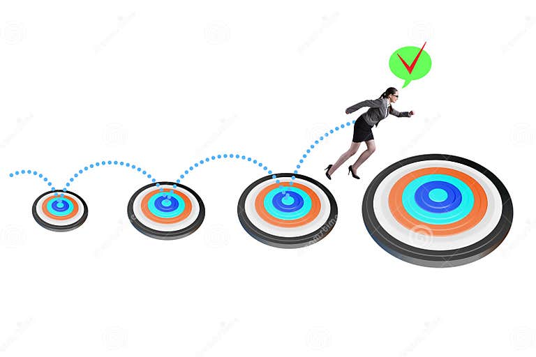 Concept of Setting and Achieving Business Objectives Stock Image ...