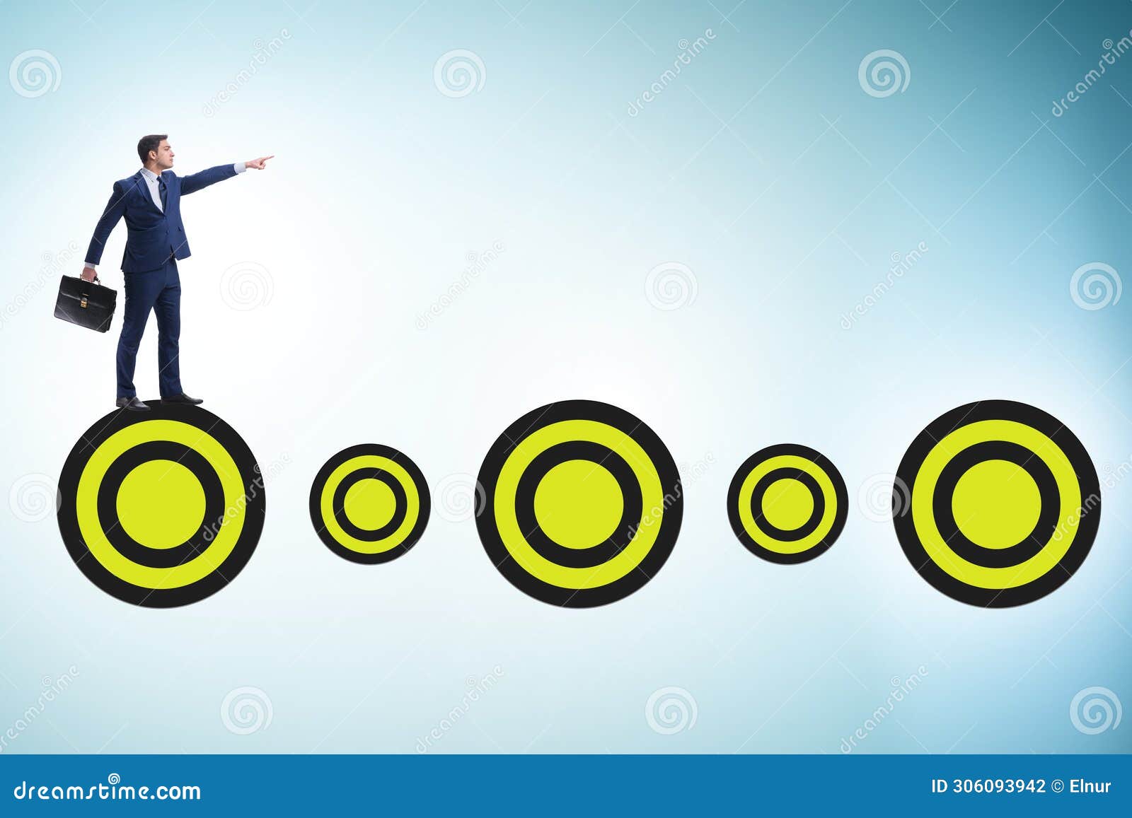 Concept of Setting and Achieving Business Objectives Stock Photo ...