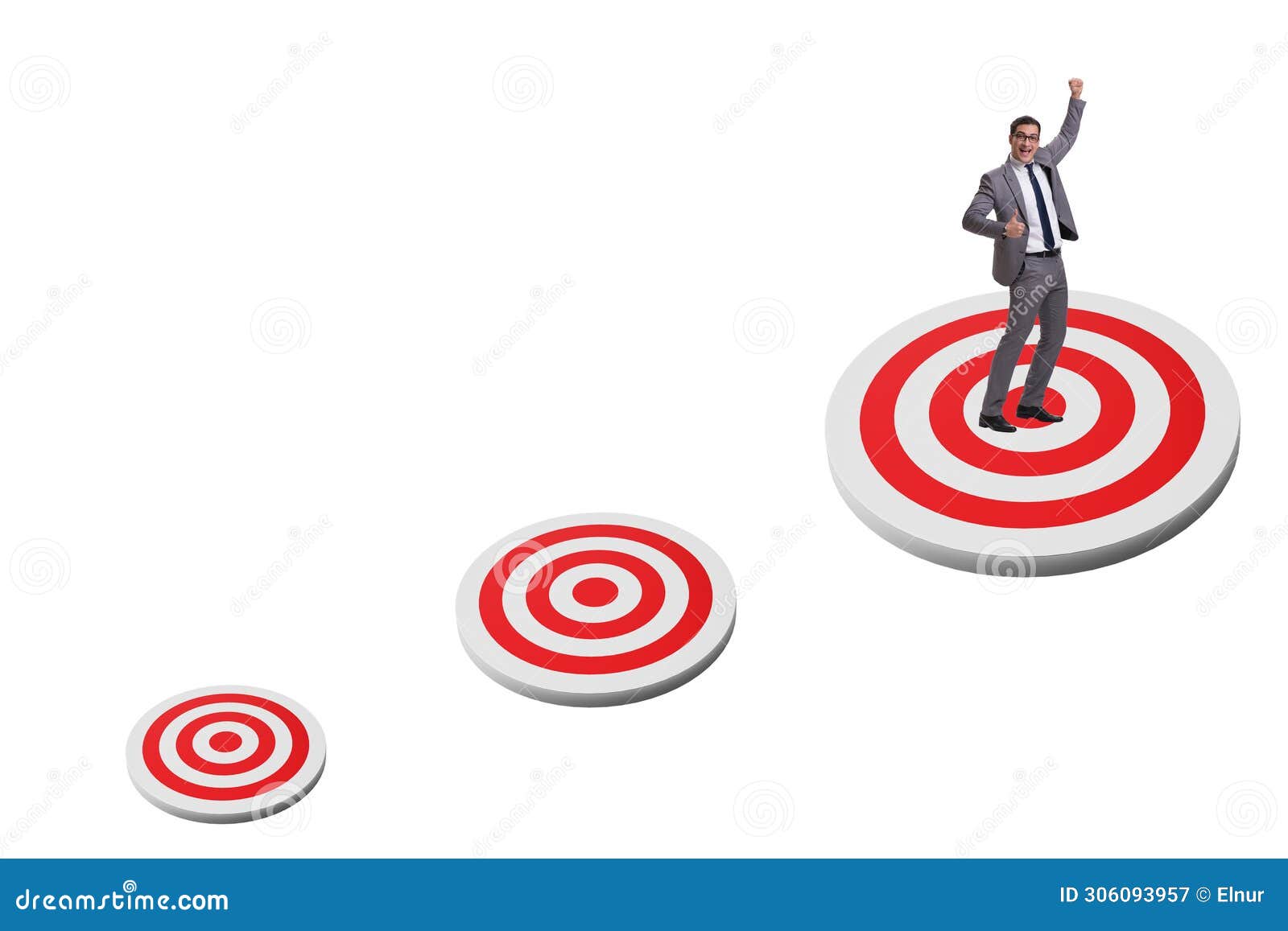 Concept of Setting and Achieving Business Objectives Stock Image ...
