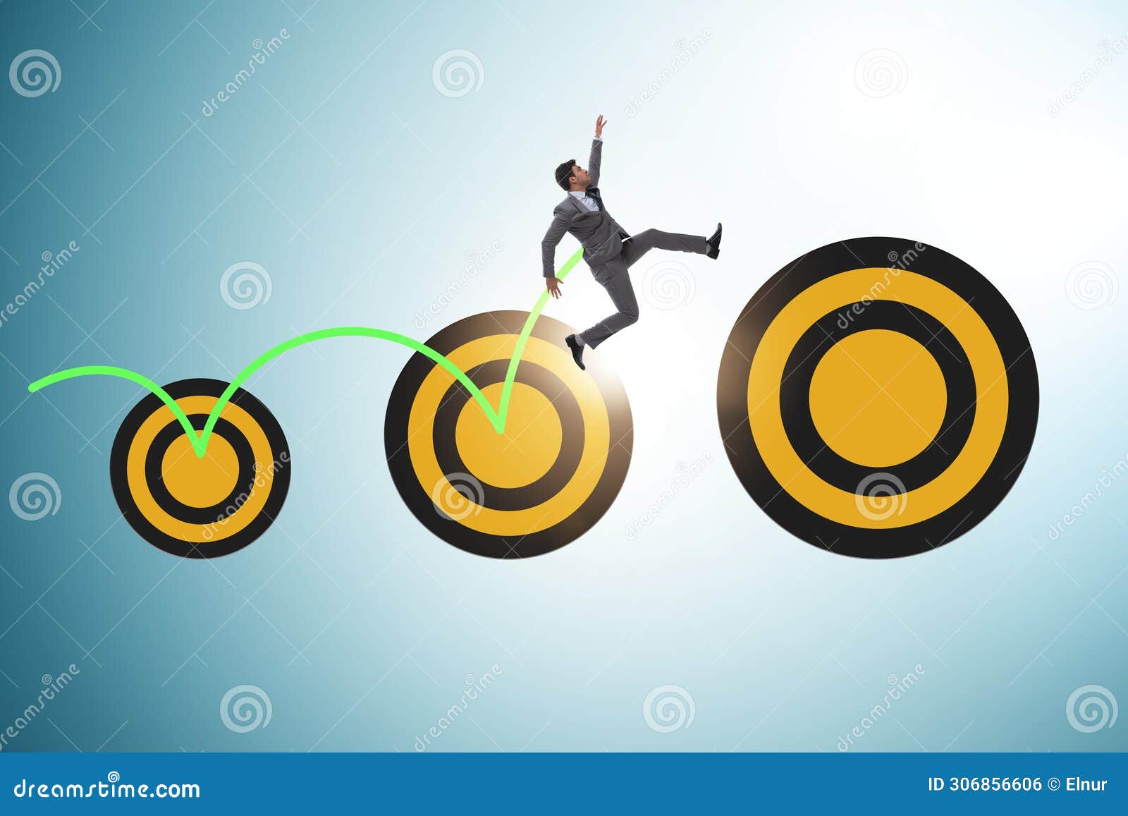 Concept of Setting and Achieving Business Objectives Stock Photo ...