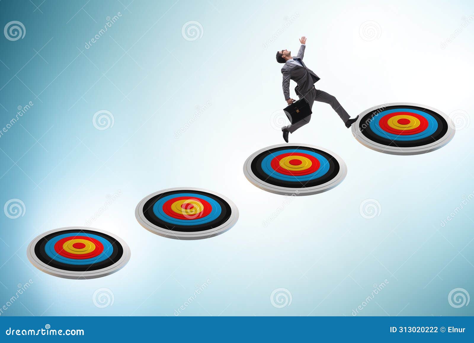 Concept of Setting and Achieving Business Objectives Stock Photo ...