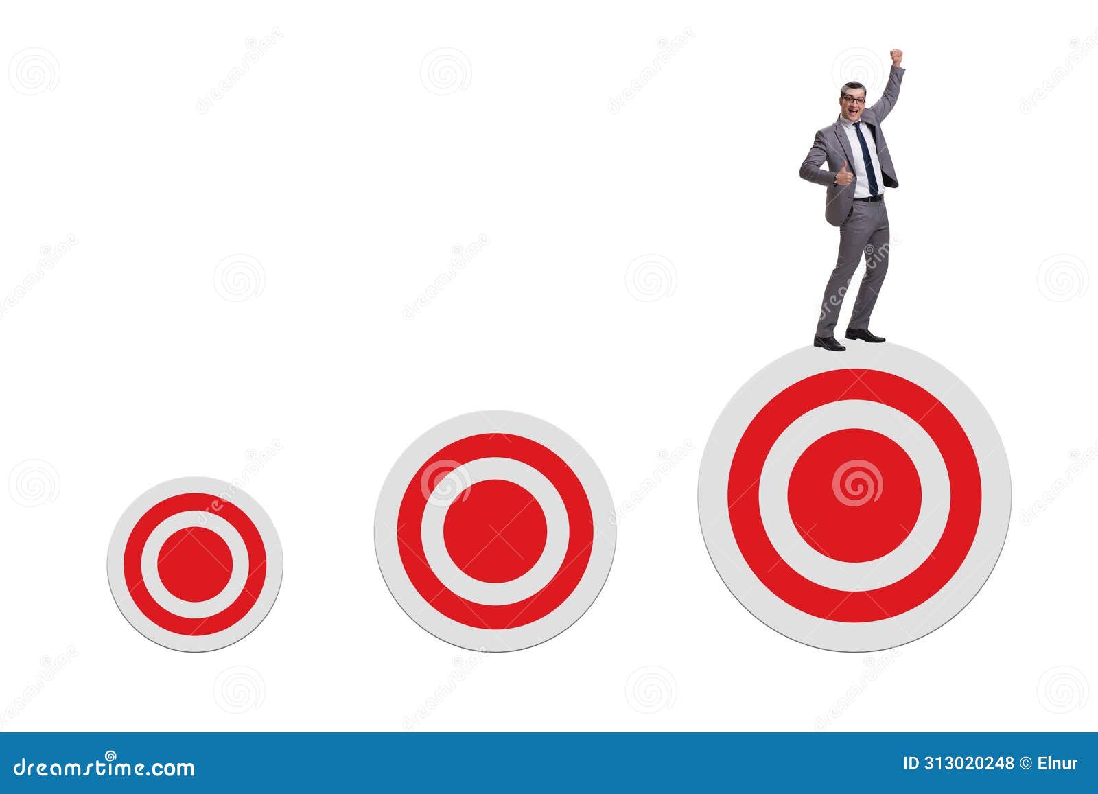 Concept of Setting and Achieving Business Objectives Stock Photo ...