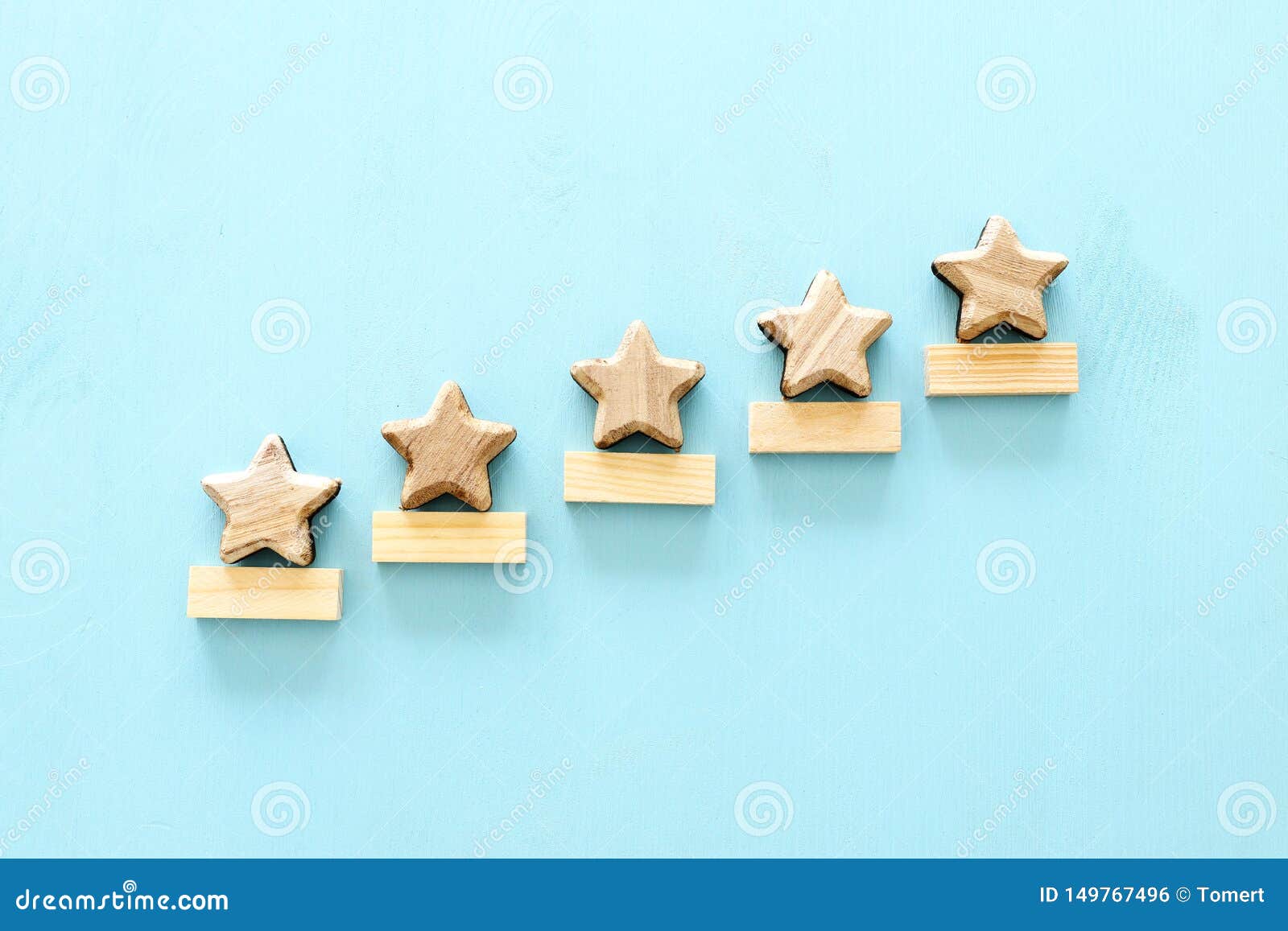 Concept of Setting a Five Star Goal. Increase Rating or Ranking ...