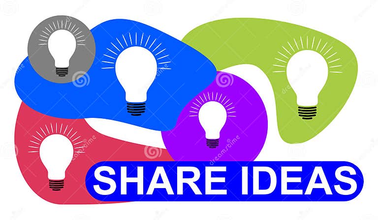 Concept of share ideas stock illustration. Illustration of sharing ...