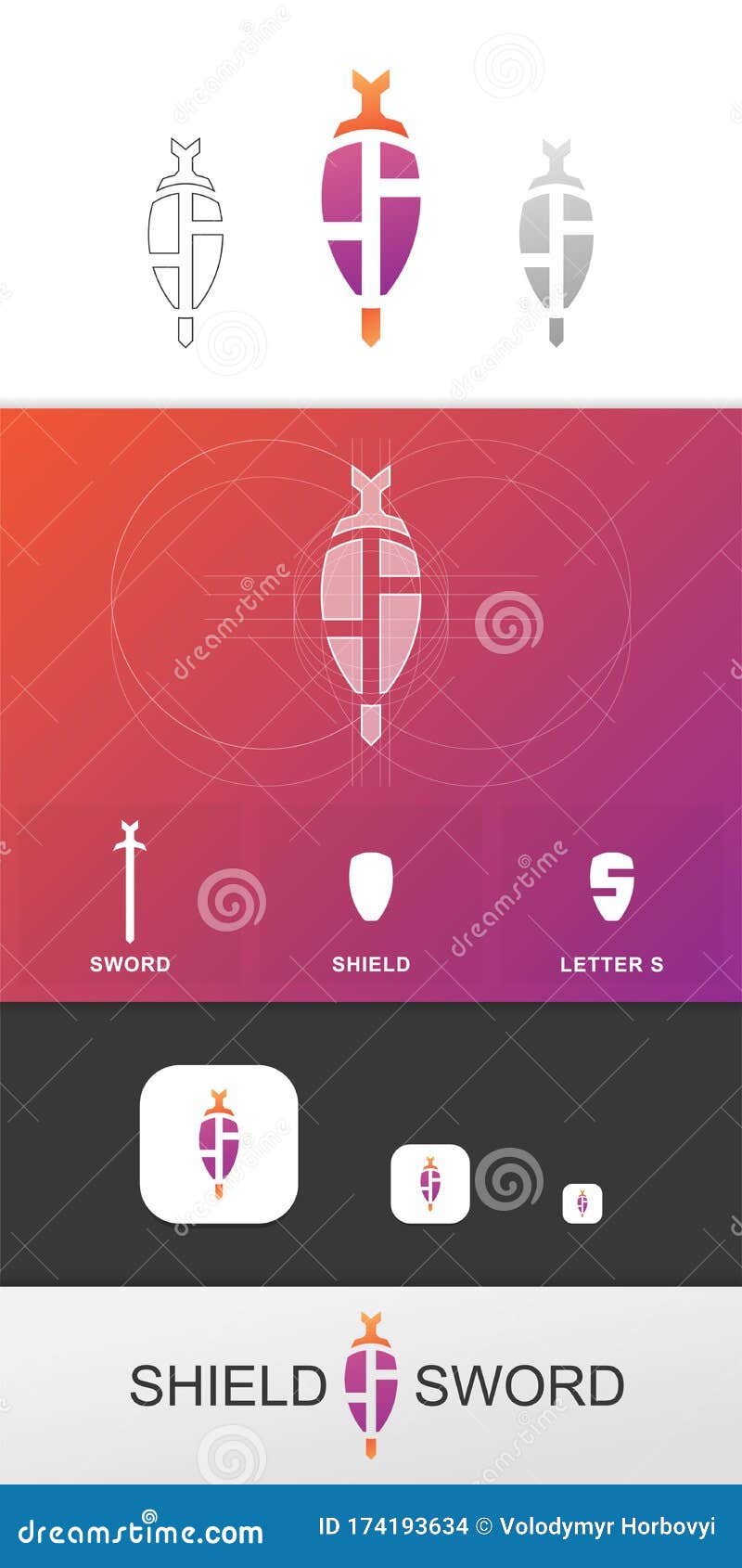 Knights Symbols Medieval Weapons Heraldic Knighthood Elements Vector ...