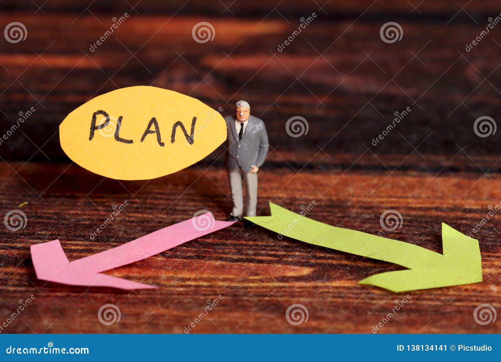 Chosing right plan stock image. Image of arrows, male - 138134141