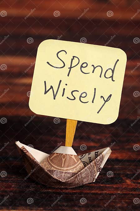 Spend wisely stock photo. Image of invest, wisely, message - 133473184