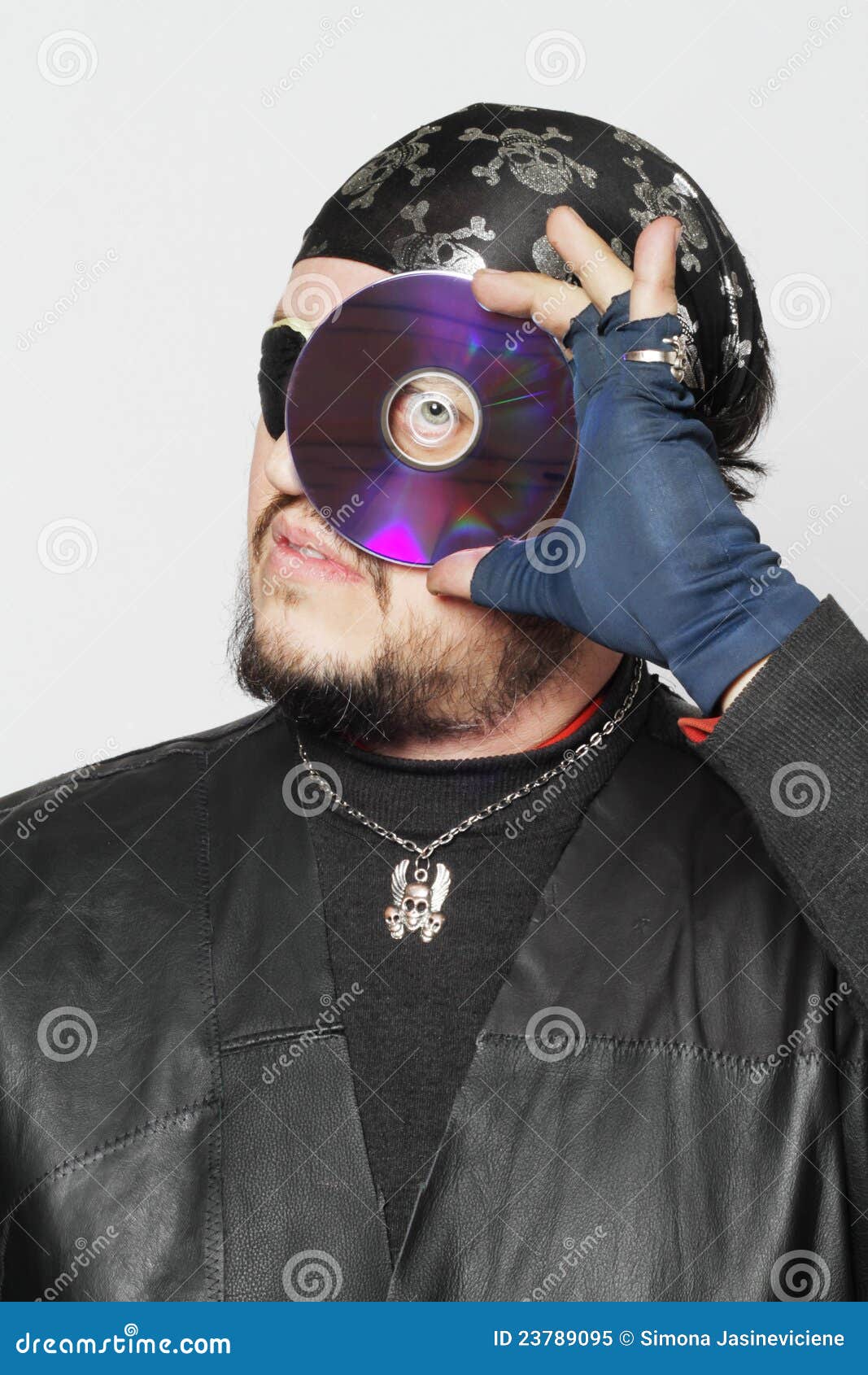 Concept Shot of Man As Internet Pirate Stock Image - Image of steal ...