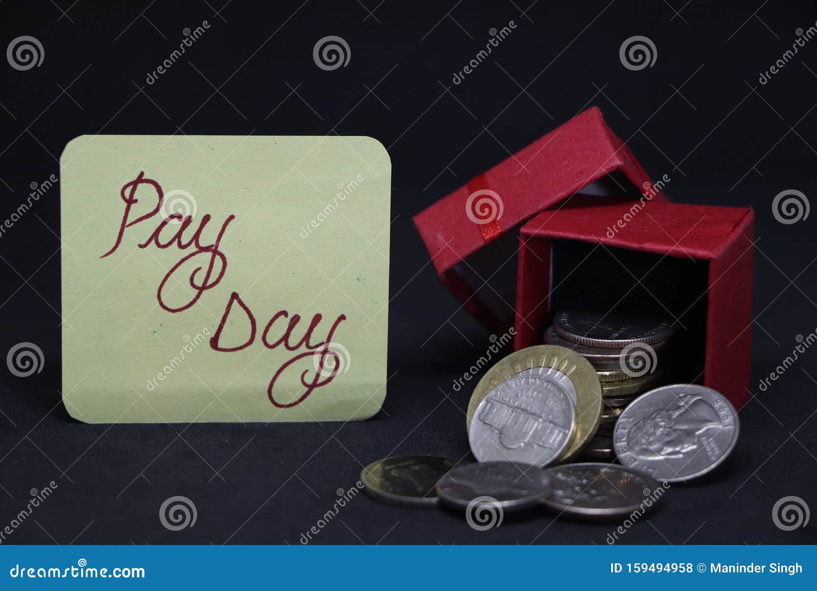 Pay Day. stock photo. Image of shot, text, rupees, dollar - 159494958