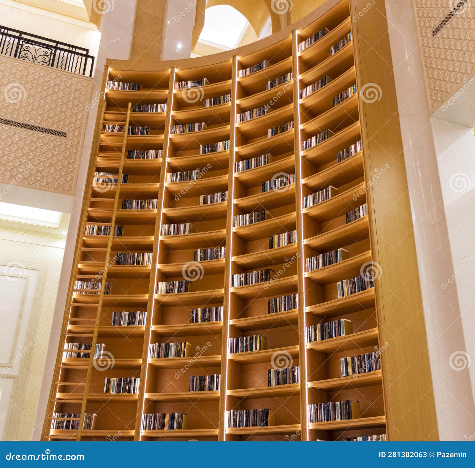 Concept Shot of the Shelves in the Library. Education Editorial Stock ...