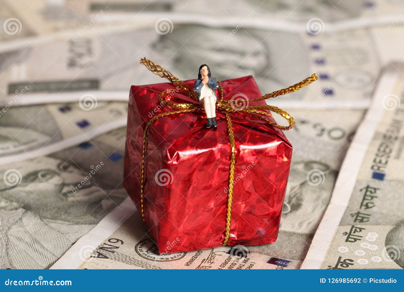 Expensive gift stock photo. Image of money, expensive - 126985692