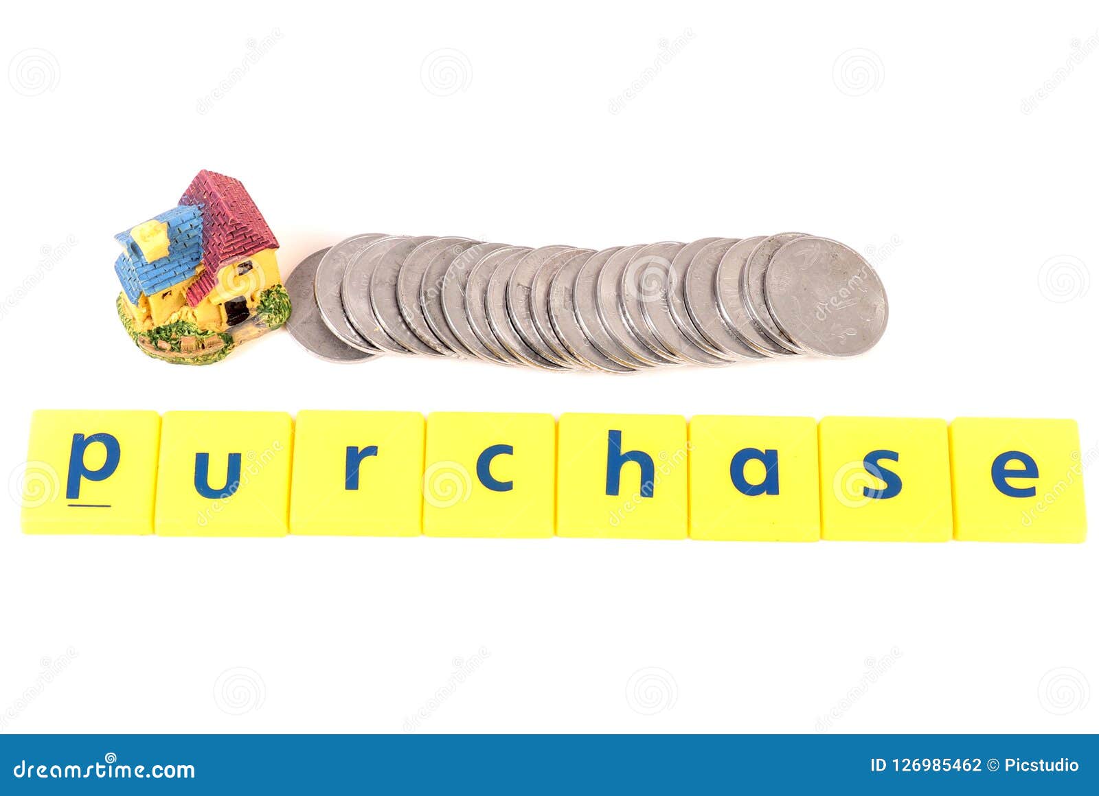 Purchase stock photo. Image of concept, savings, model - 126985462