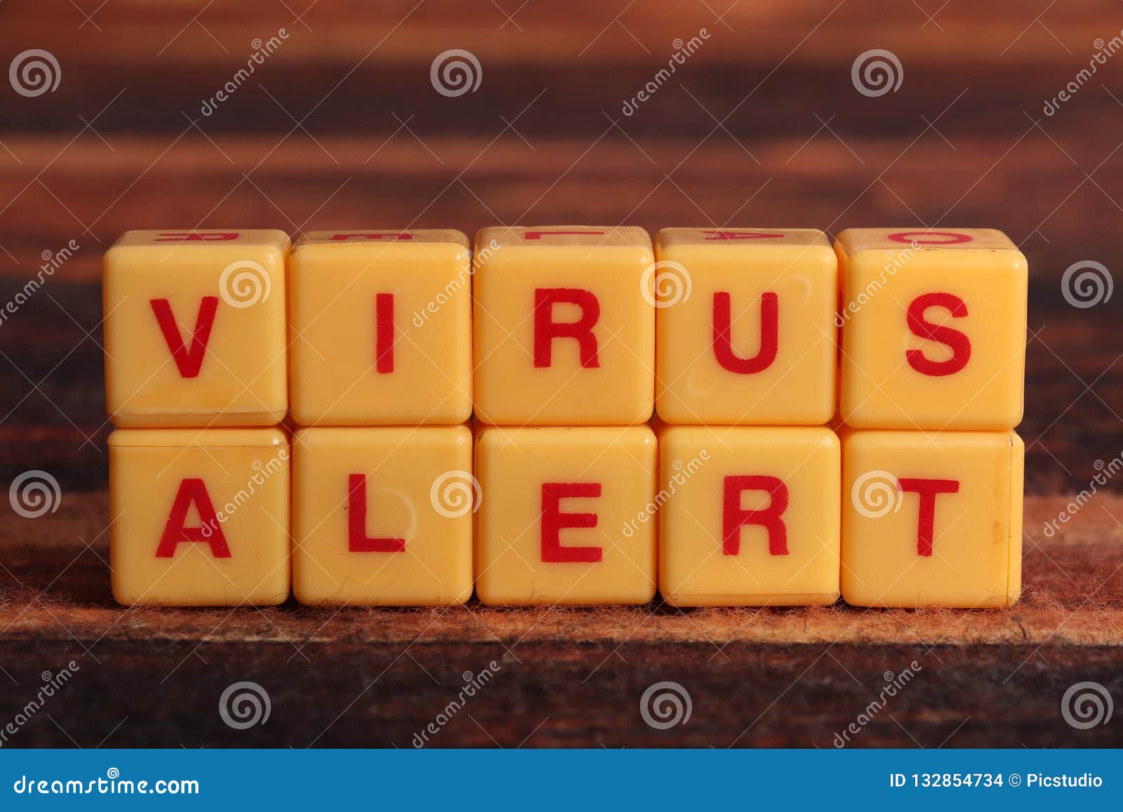 Virus alert stock photo. Image of alert, blocks, spelled - 132854734