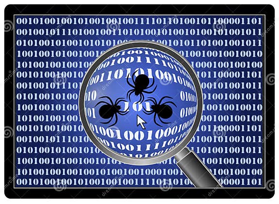 Debugging Software in Action Stock Illustration - Illustration of ...