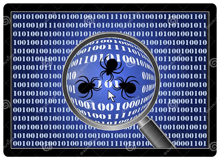 Debugging Software in Action Stock Illustration - Illustration of ...