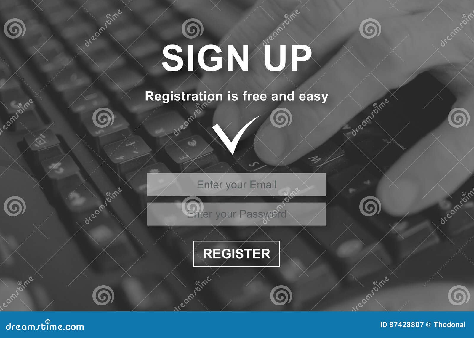 Concept of sign up stock image. Image of enroll, technology - 87428807