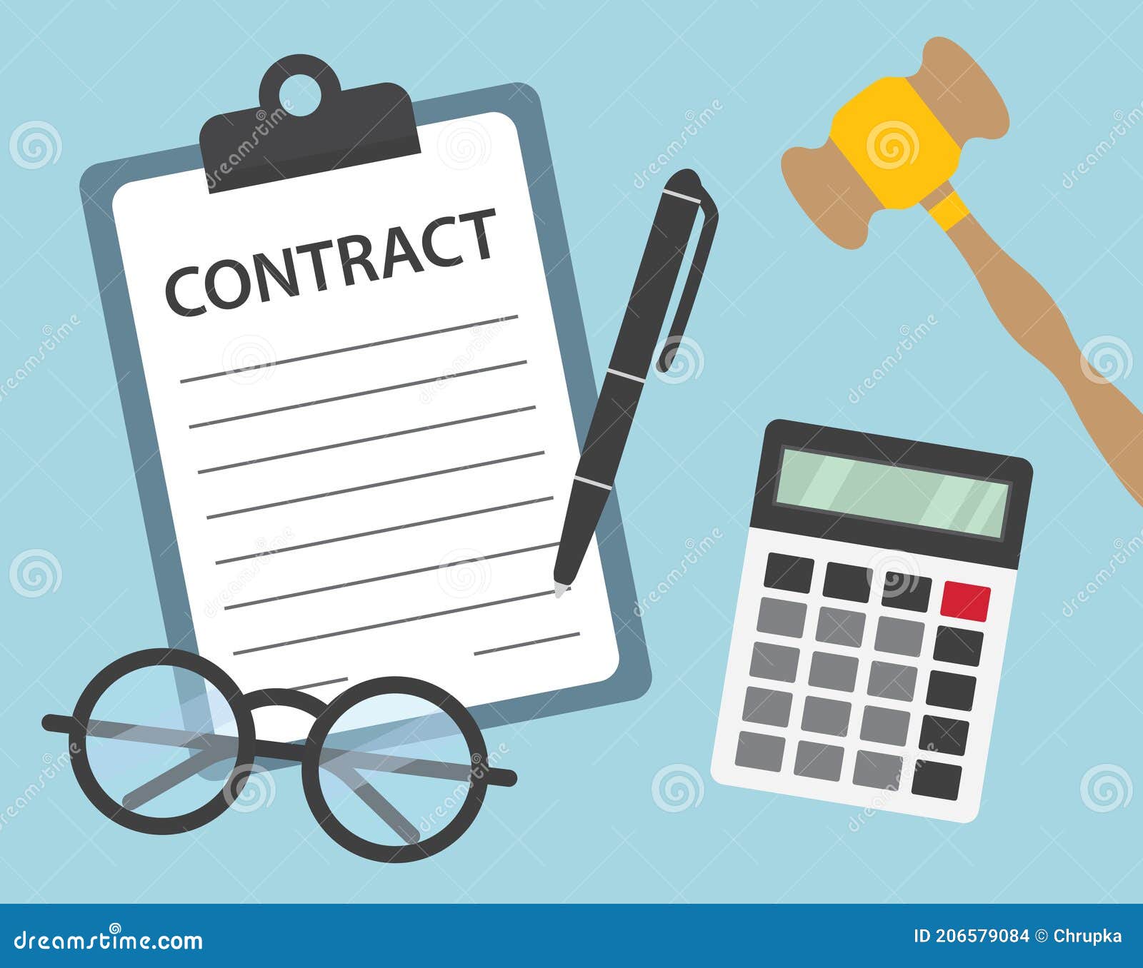 Concept of Signing the Contract Stock Vector - Illustration of ...