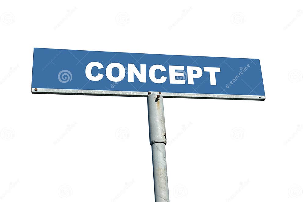 Concept signpost stock image. Image of pole, background - 4109547