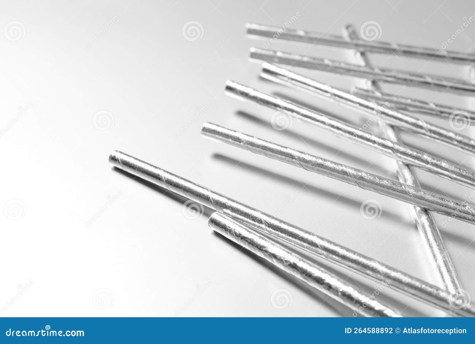 Concept of Silver, Different Silver Textures and Items Stock Photo ...