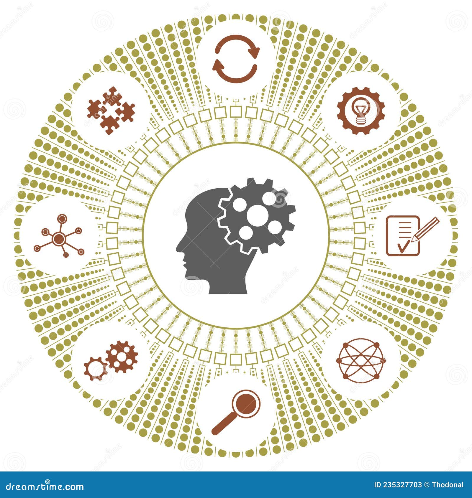 Concept of skills stock illustration. Illustration of creative - 235327703