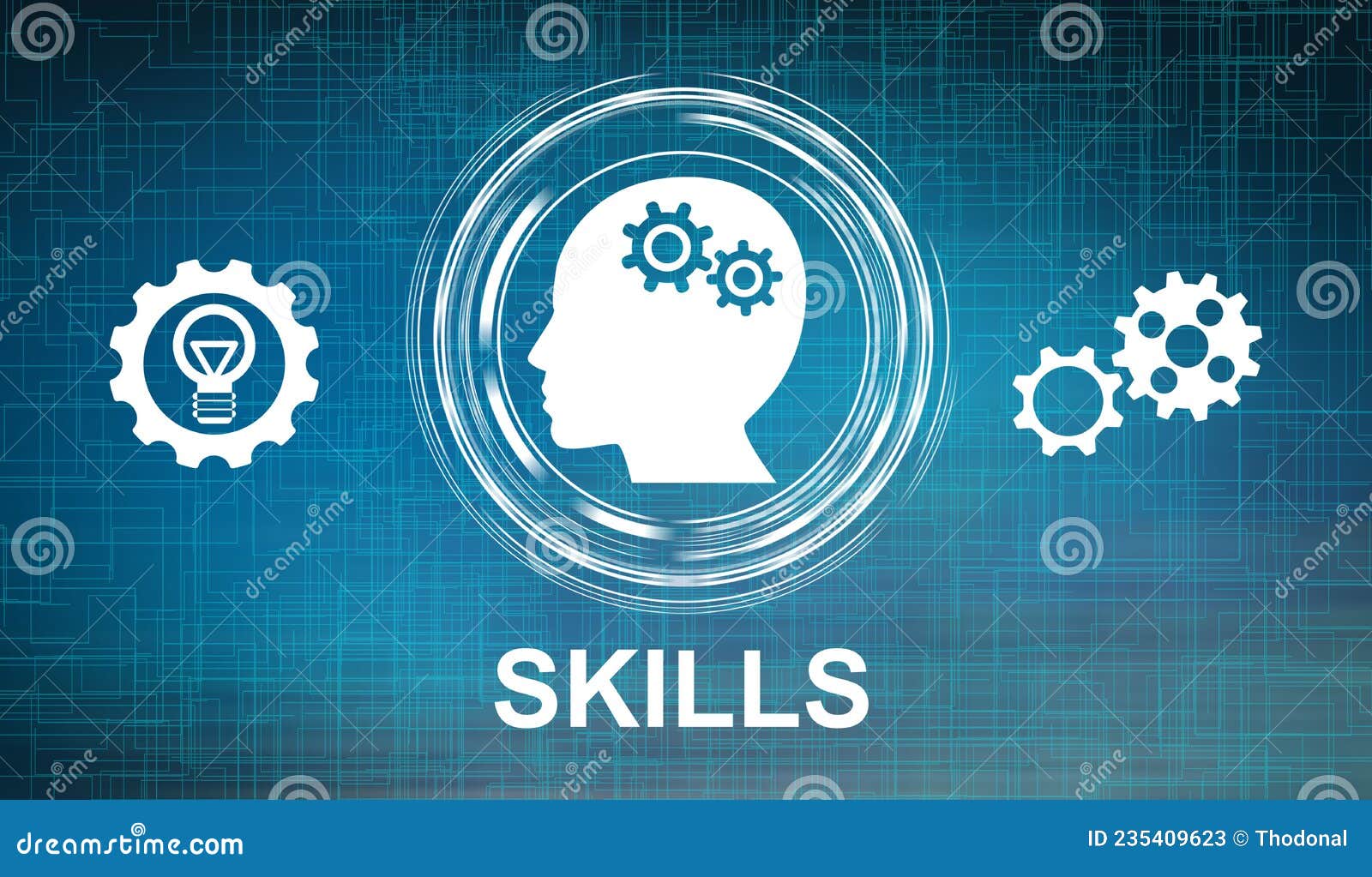 Concept of skills stock illustration. Illustration of quality - 235409623