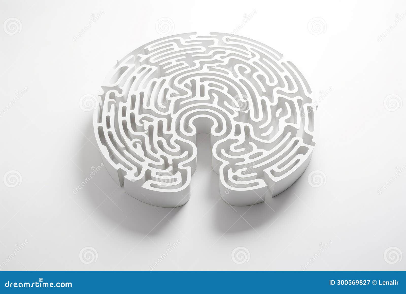Human Brain Similar To Labyrinth Stock Illustration - Illustration of ...