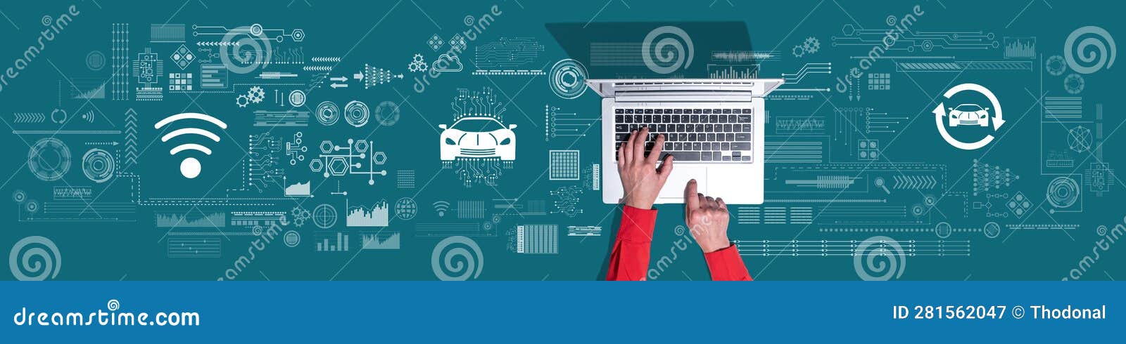 Concept of smart car stock image. Image of driving, artificial - 281562047