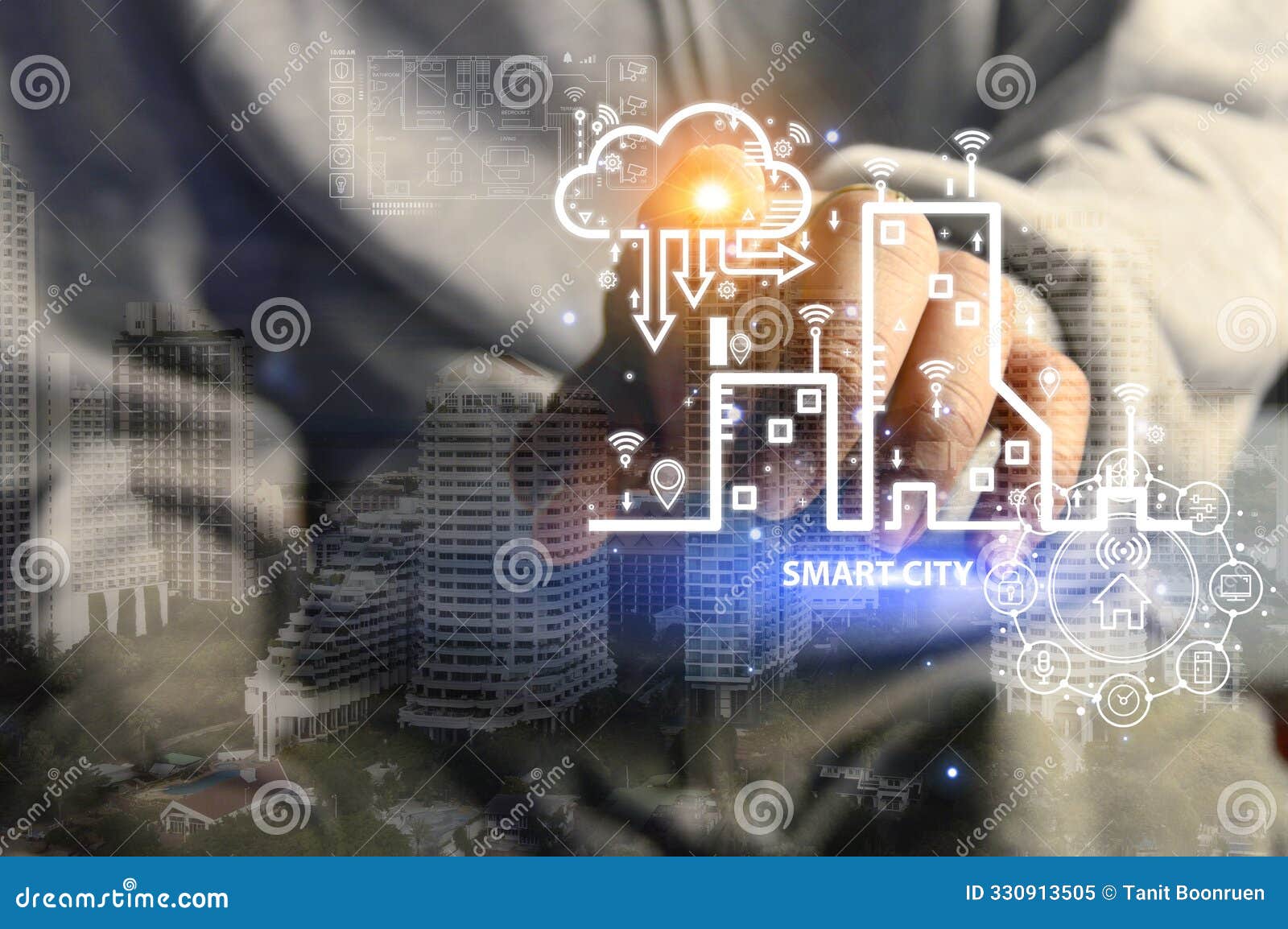 The Concept of Smart City and Smart Home Assistive Technology Stock ...